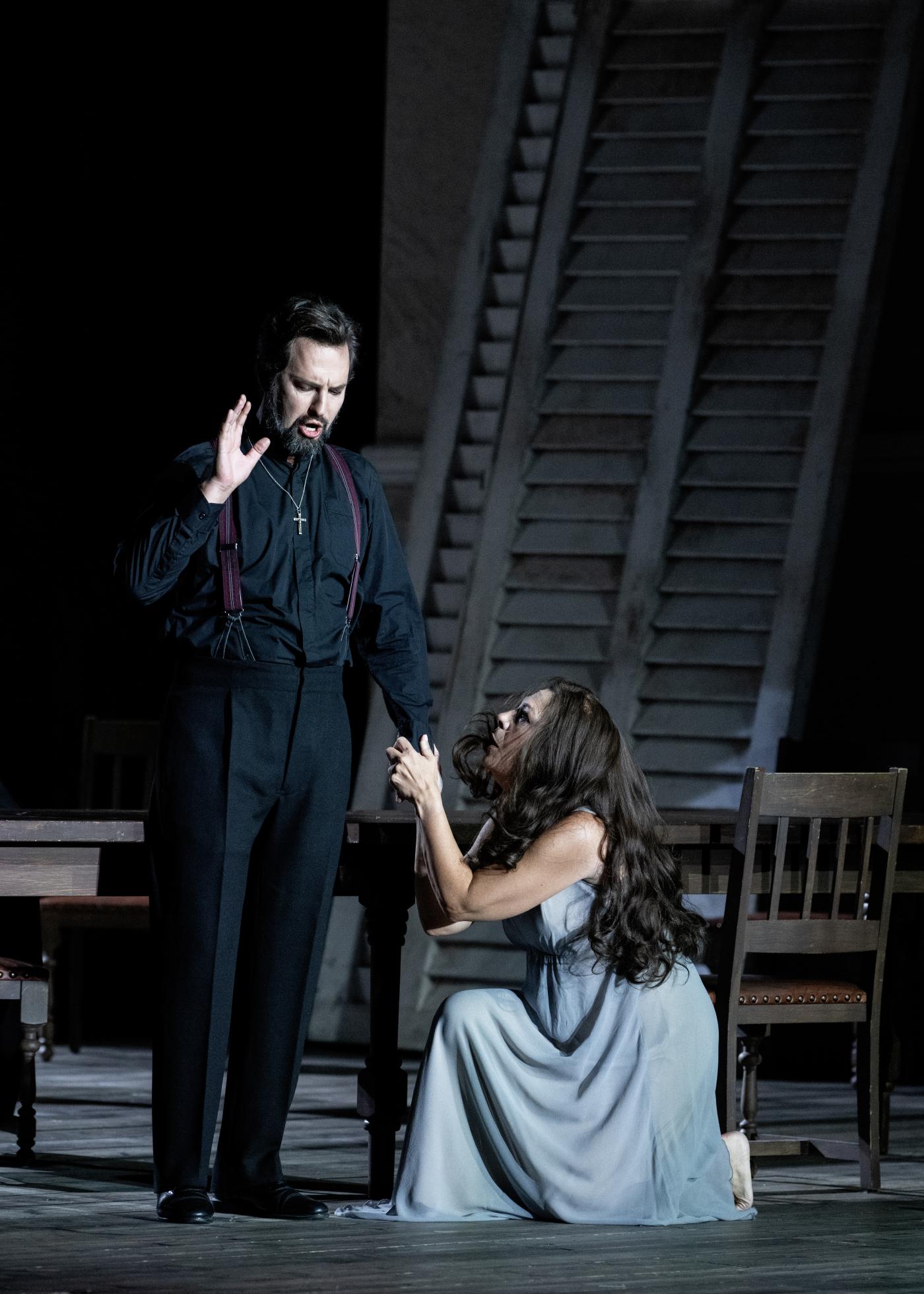 (PADRE GUARDIANO) Evgeny Stavinsky, (DONNA LEONORA) Sondra Radvanovsky ...